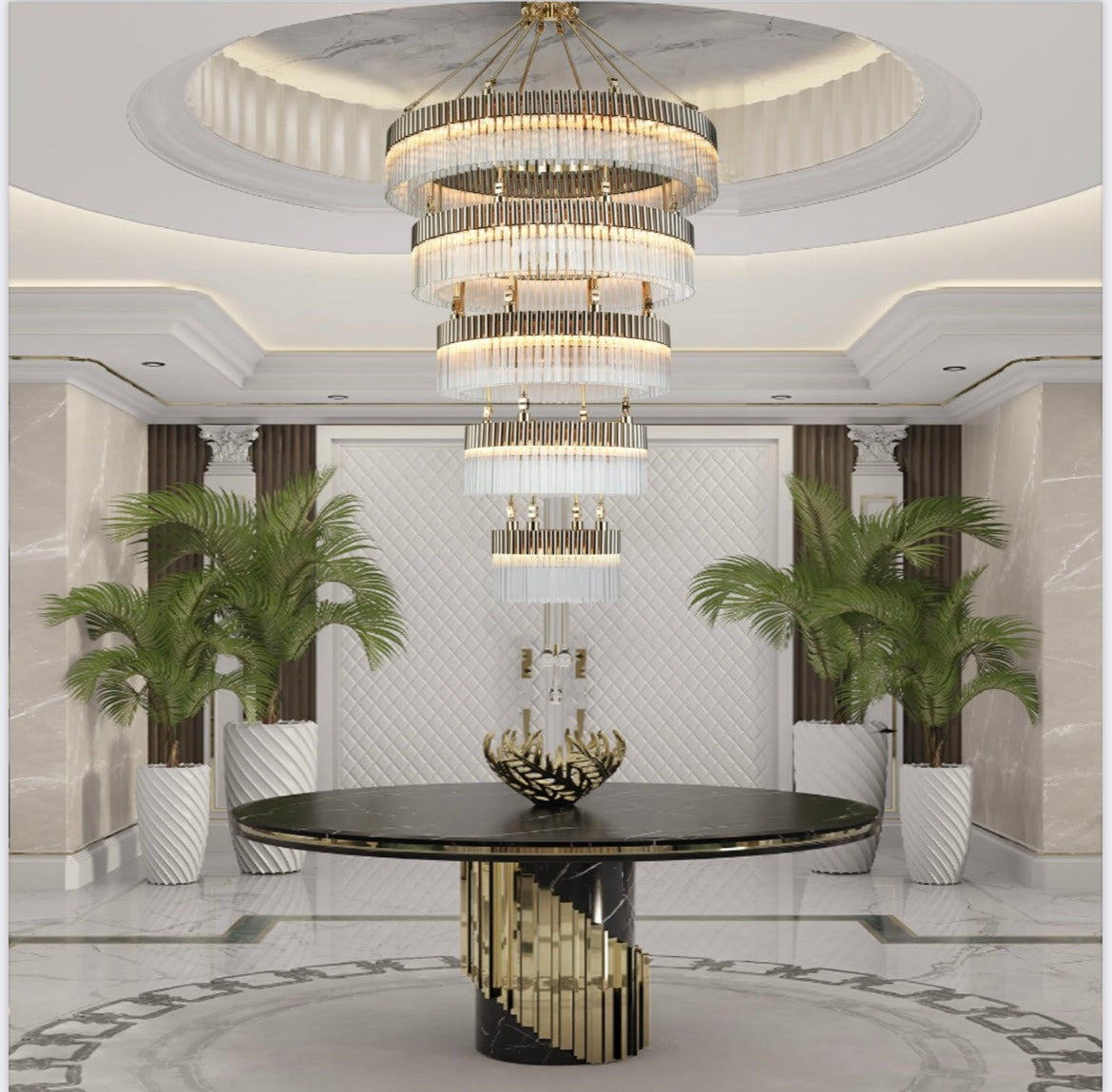 Interior Luxury Chandeliers Rainforest Suspension Light