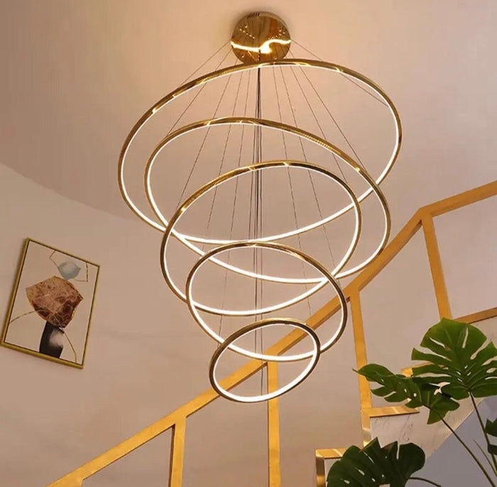 Modern Ring Chandelier - LED 5 Ring Chandelier